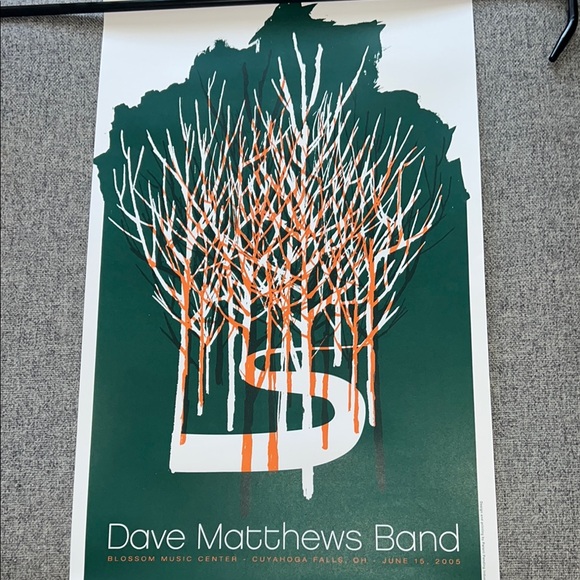 Vintage | Art | Rare Dmb Dave Matthews Ohio 205 Poster | Poshmark